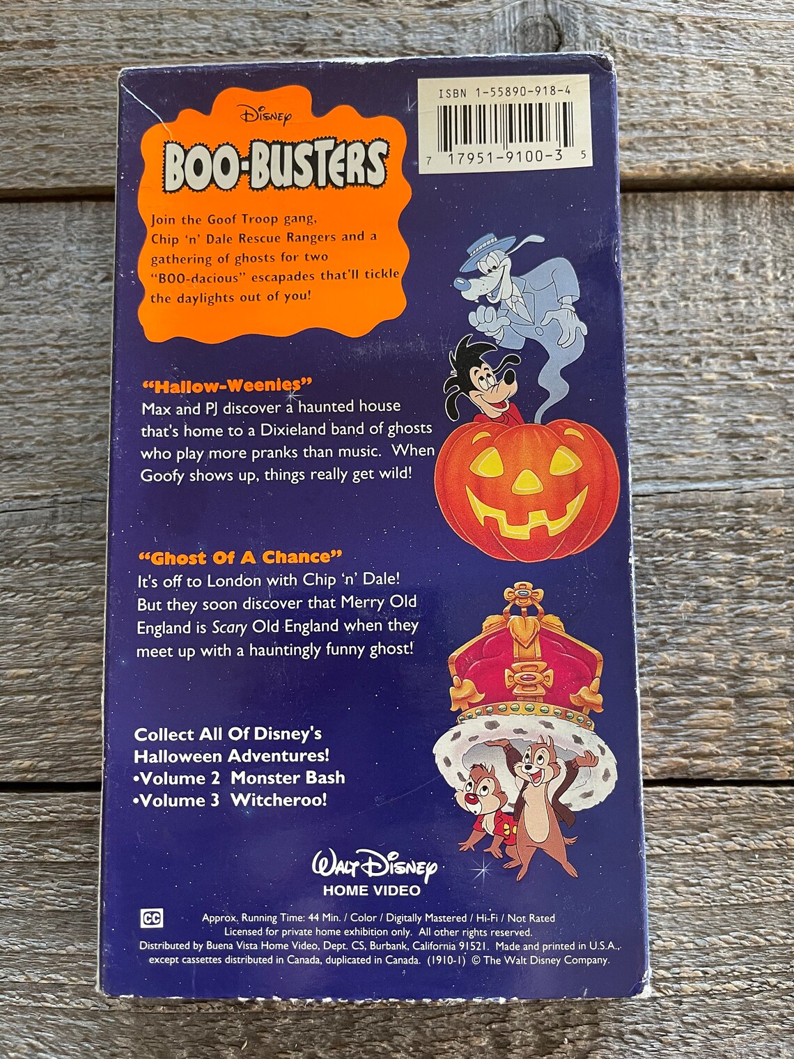 Disney Boo-busters VHS Movie // 1996 // Hallow-weenies Ghost - Etsy