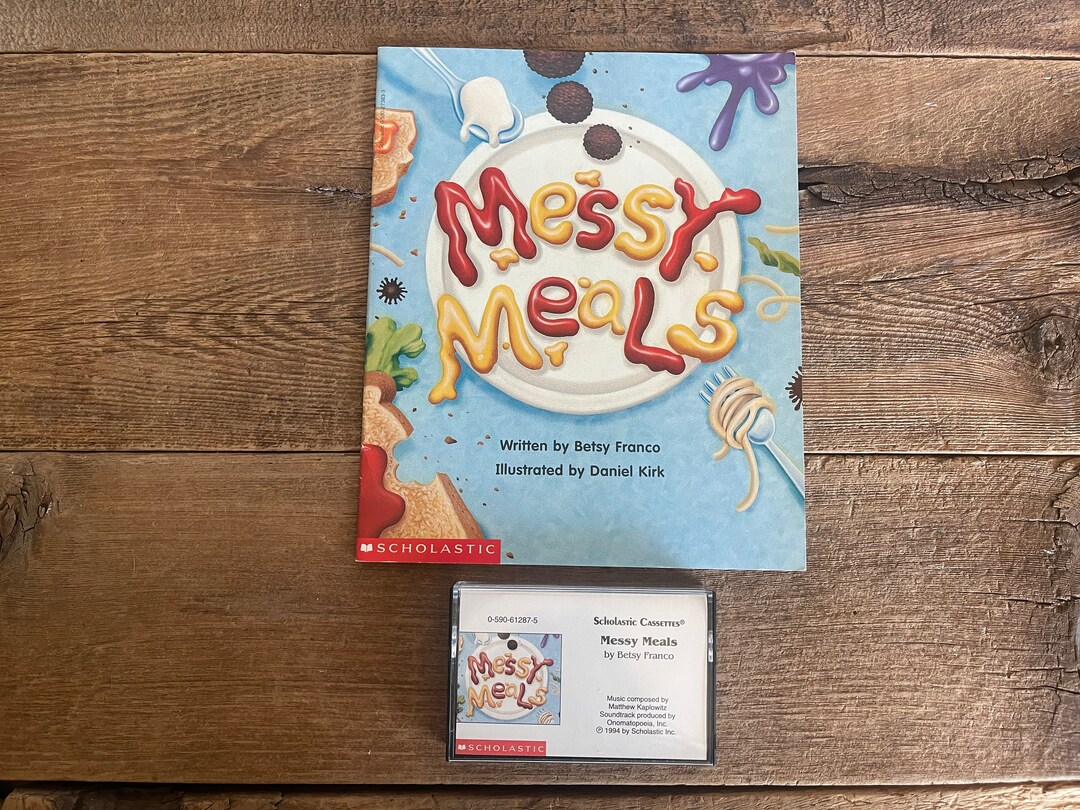 Messy Meals // Betsy Franco // Vintage Scholastic Book & Cassette Tape ...