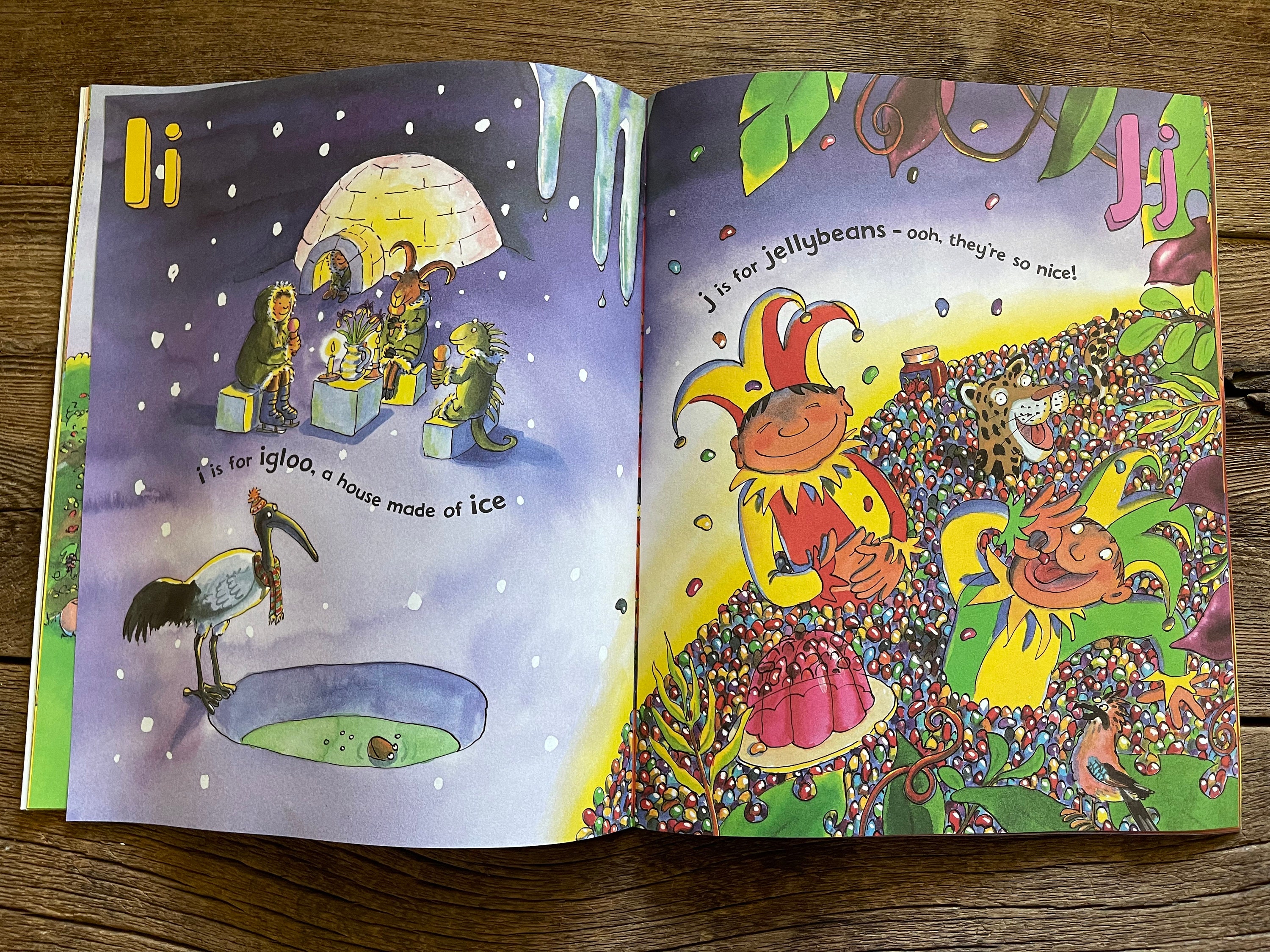 K is for Kissing a Cool Kangaroo // Giles Andreae // Vintage - Etsy