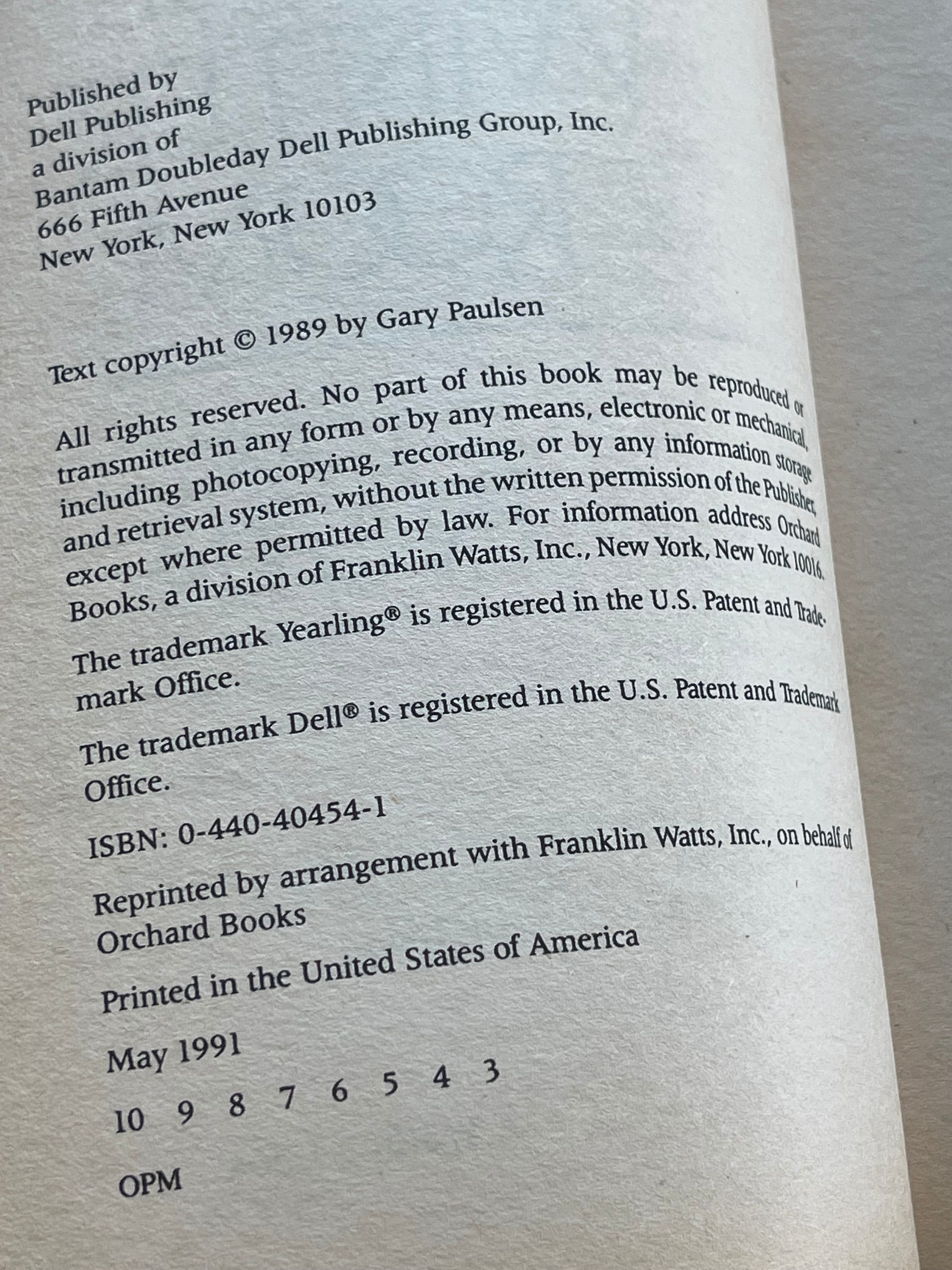 Gary Paulsen The Winter Room