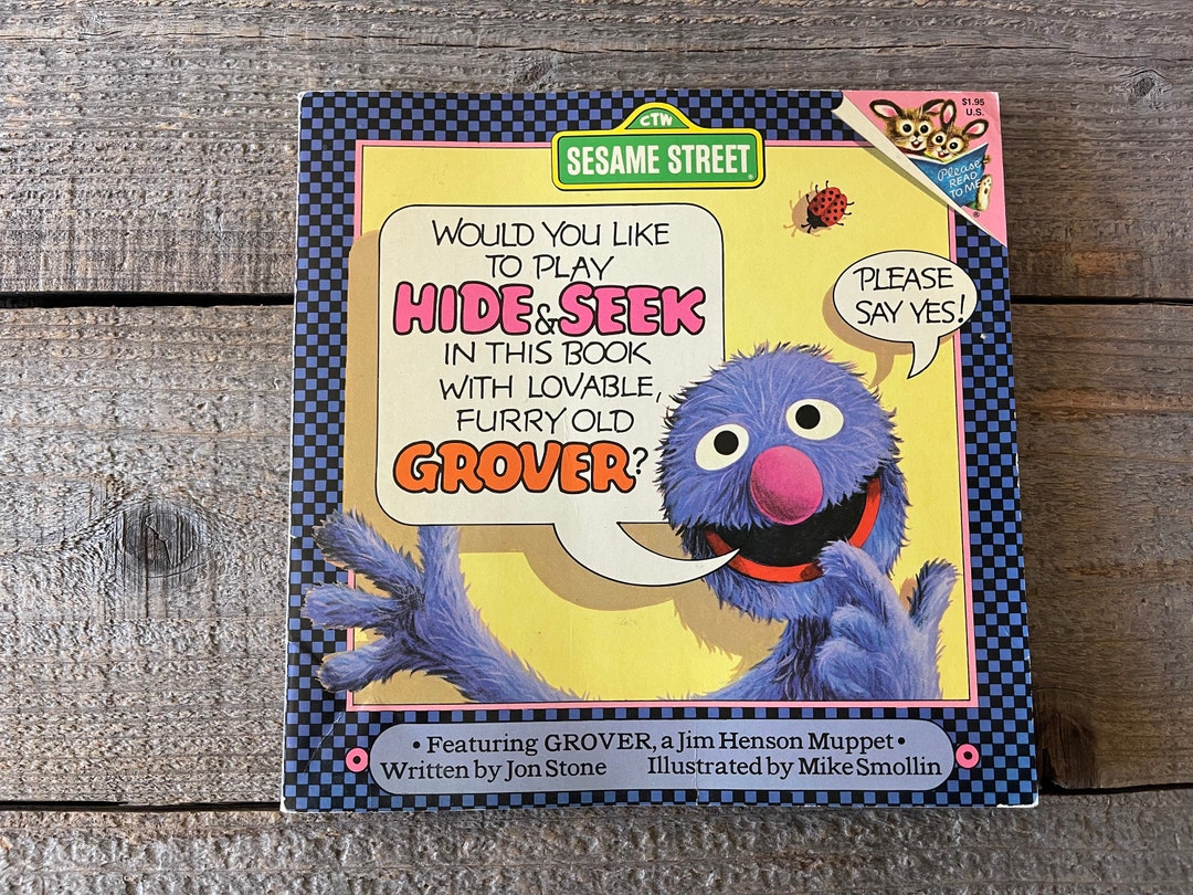 Vintage Grover Sesame Street Book // Would You Like to Play Hide & Seek ...