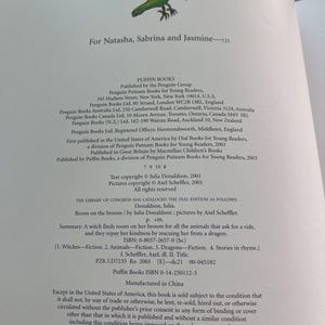 Room on the Broom // Julia Donaldson, Alex Scheffler // 2003 Puffin ...