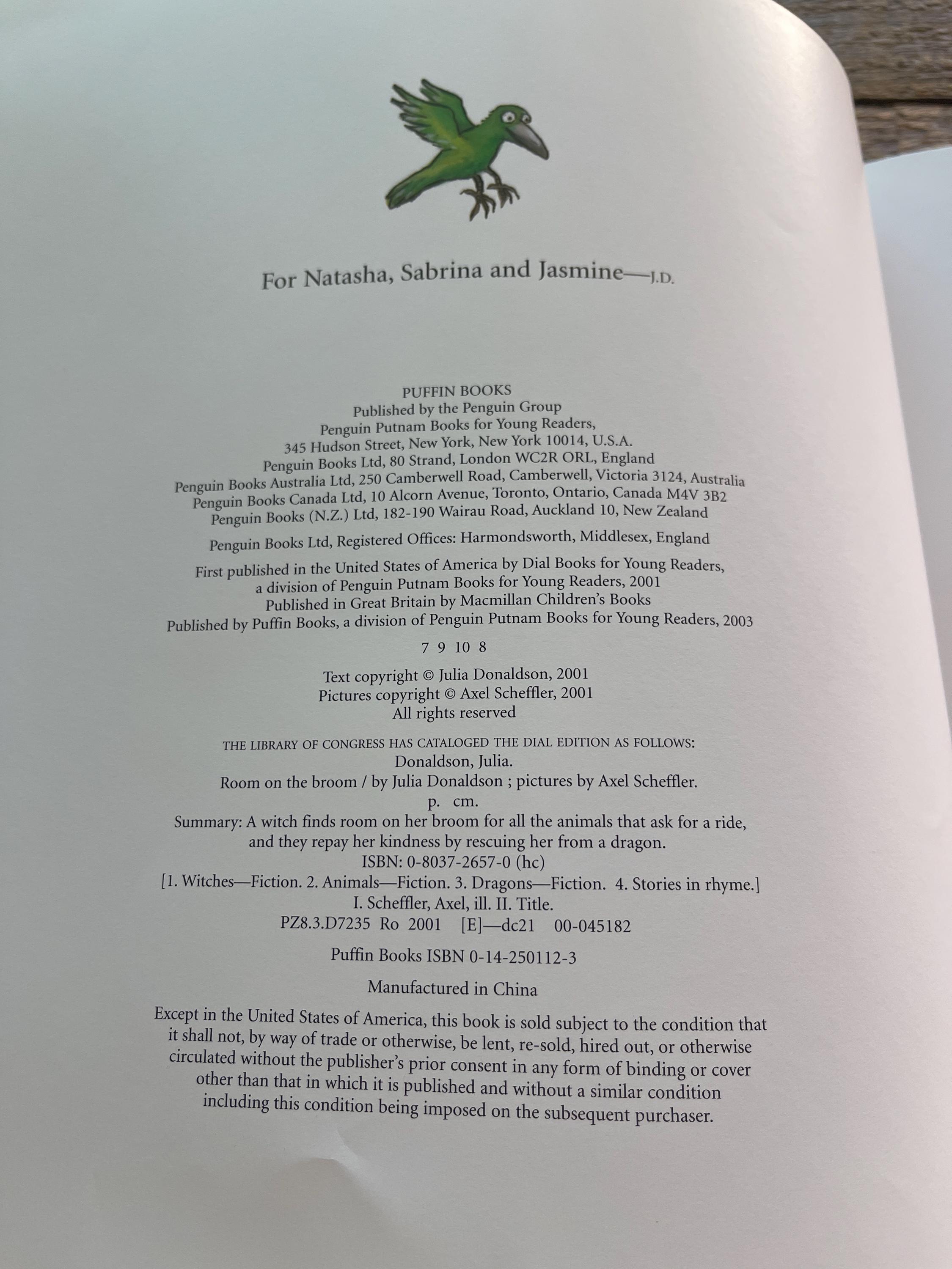 Room on the Broom // Julia Donaldson, Alex Scheffler // Early 2000's ...