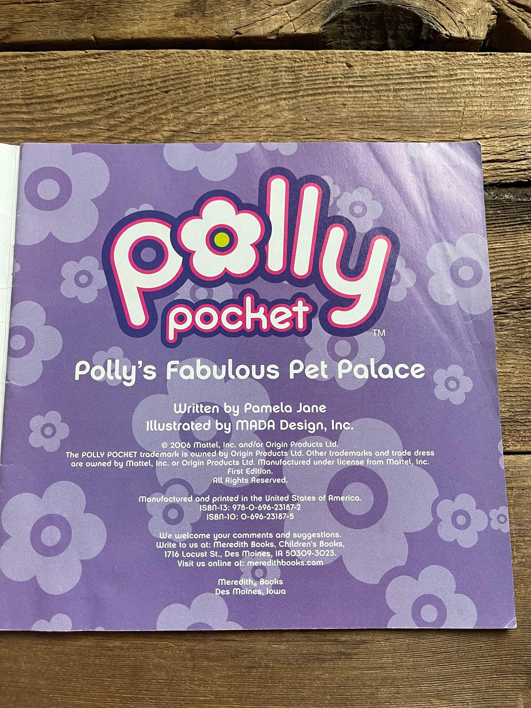 Polly Pocket Book // Polly's Fabulous Pet Palace // Pamela - Etsy