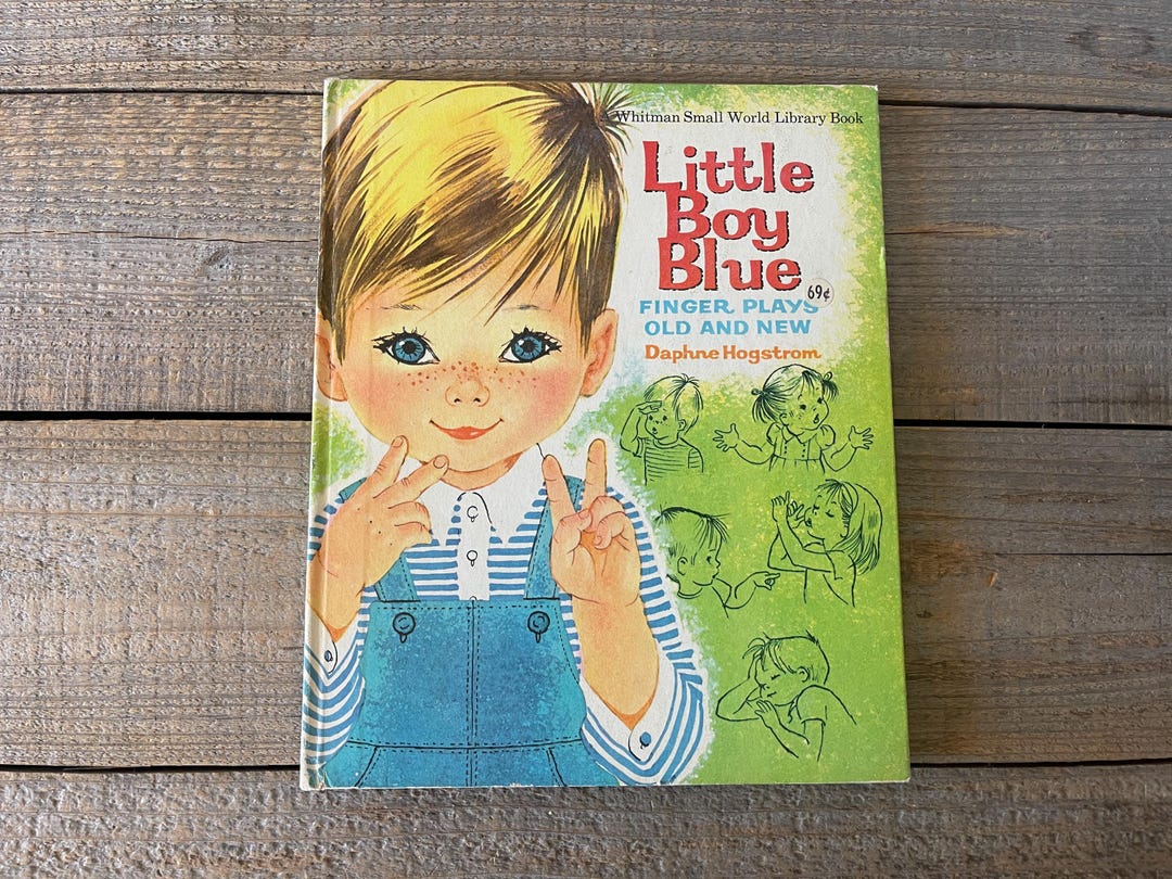 Vintage 1966 Children's Book Little Boy Blue // Finger Plays Old and ...