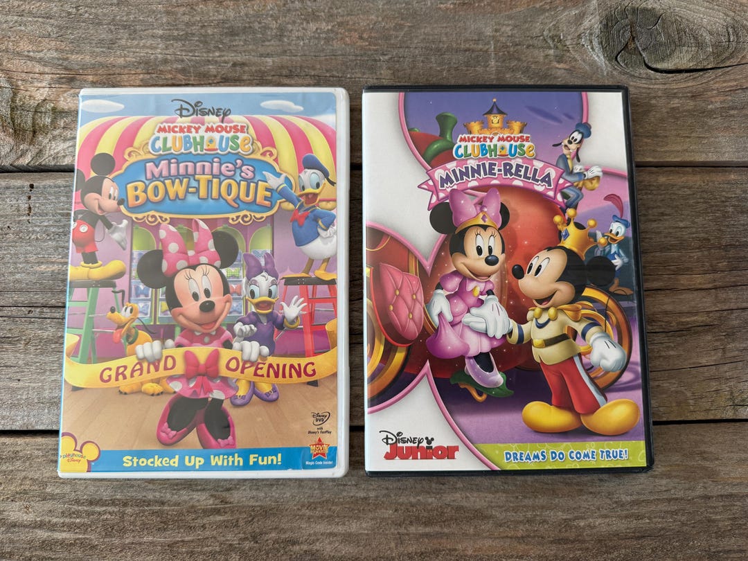 Minnie Mouse Dvds // Mickey Mouse Clubhouse Dvds // Disney Junior - Etsy UK