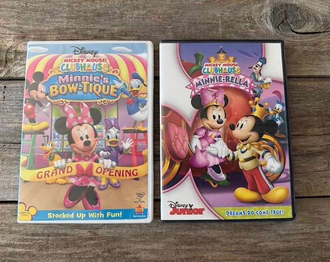 Minnie Mouse Dvds // Mickey Mouse Clubhouse Dvds // Disney Junior - Etsy