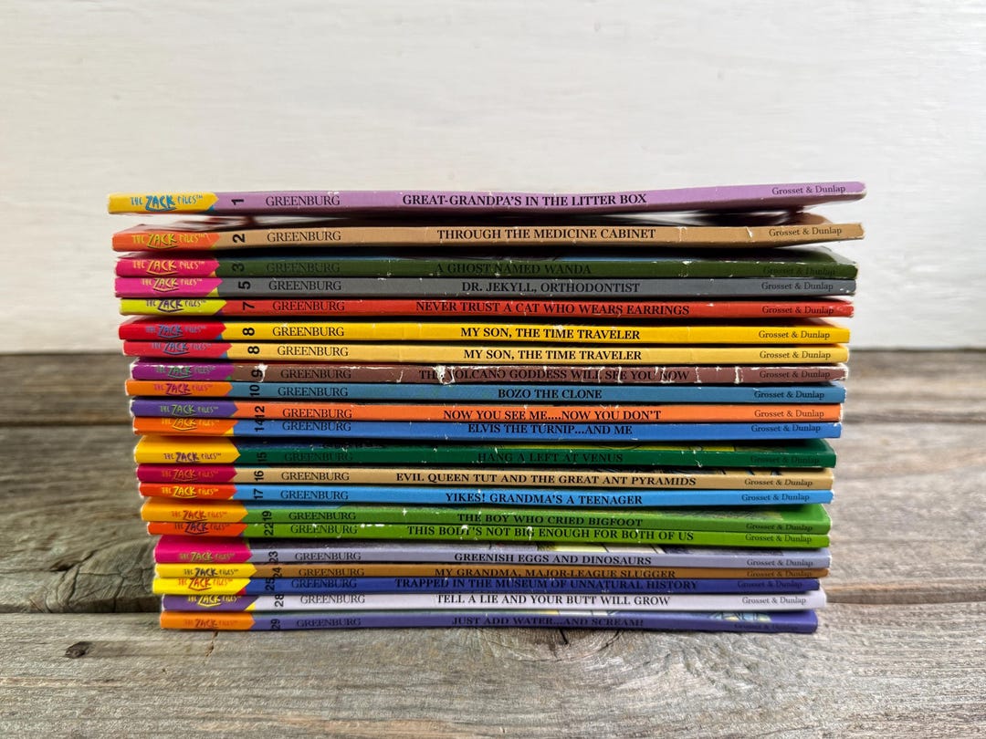 The Zack Files Books by Dan Greenburg, Sold Individually - Etsy