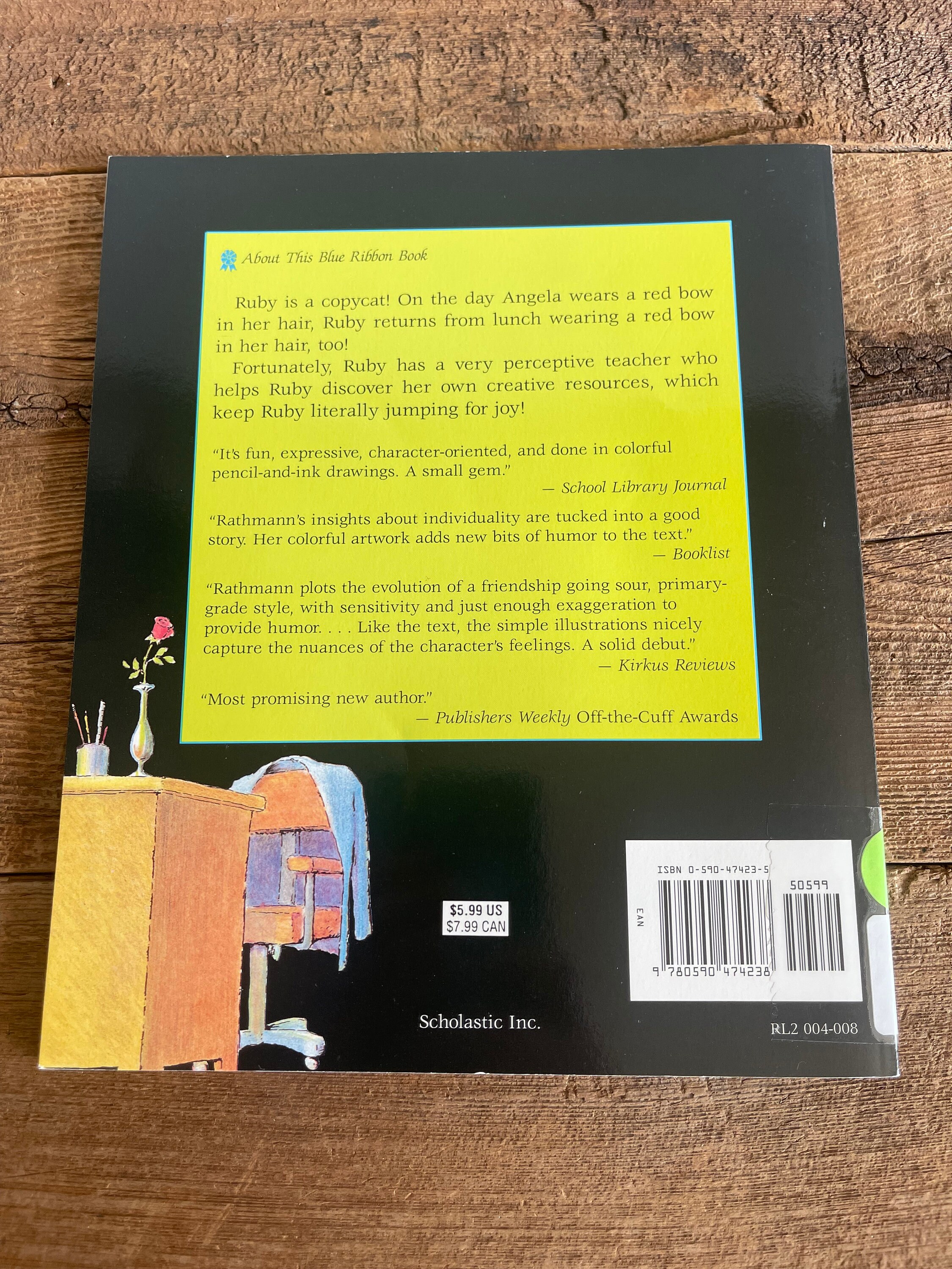 Ruby the Copycat // Peggy Rathmann // Vintage Scholastic Book - Etsy