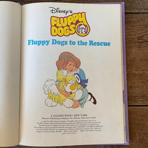 Disney's Fluppy Dogs Book // Fluppy Dogs to the Rescue // 1986 Golden ...