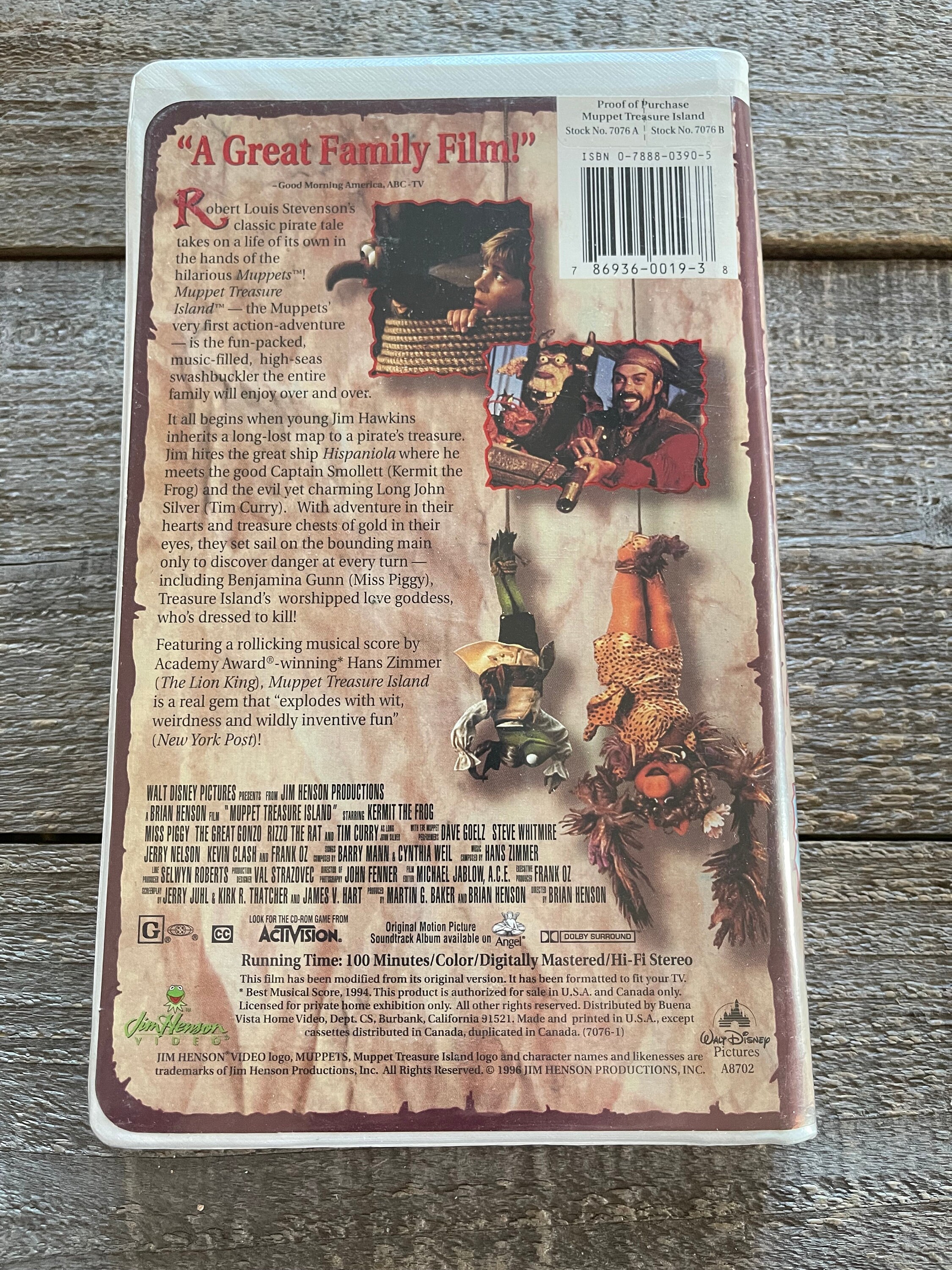 Muppet Treasure Island VHS Movie // Walt Disney Pictures // Jim Henson ...