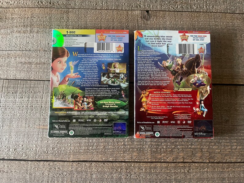 Walt Disney Tinkerbell Dvds // You Choose // Great Fairy Rescue or Lost ...