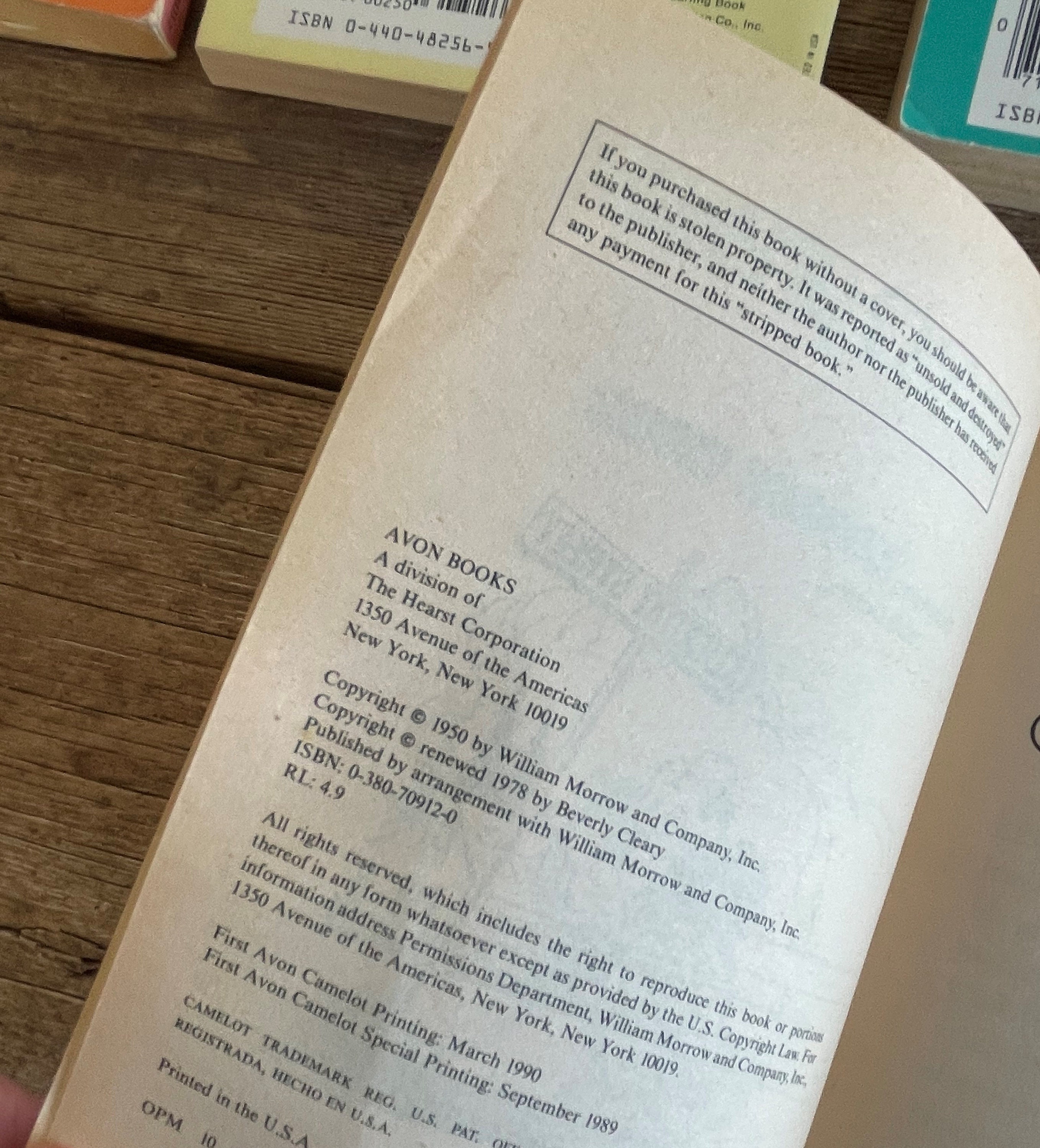 1970's & 1980's Vintage Beverly Cleary Books // You - Etsy