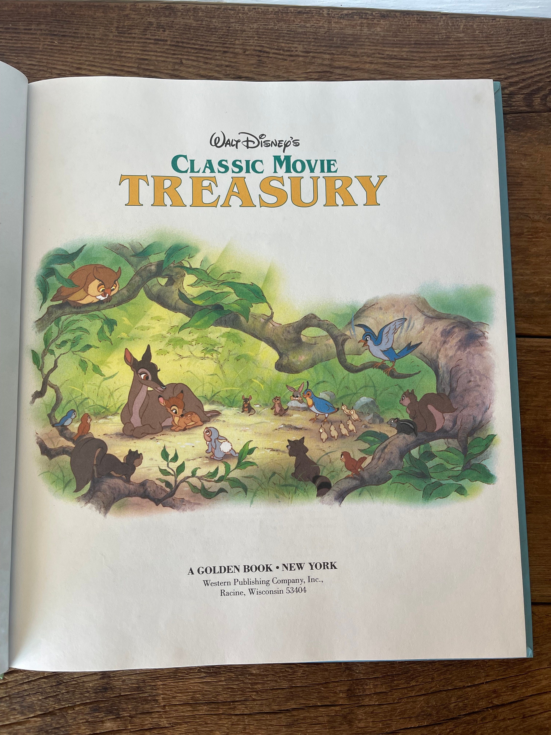 Walt Disney's Classic Movie Treasury // A Golden Book // - Etsy