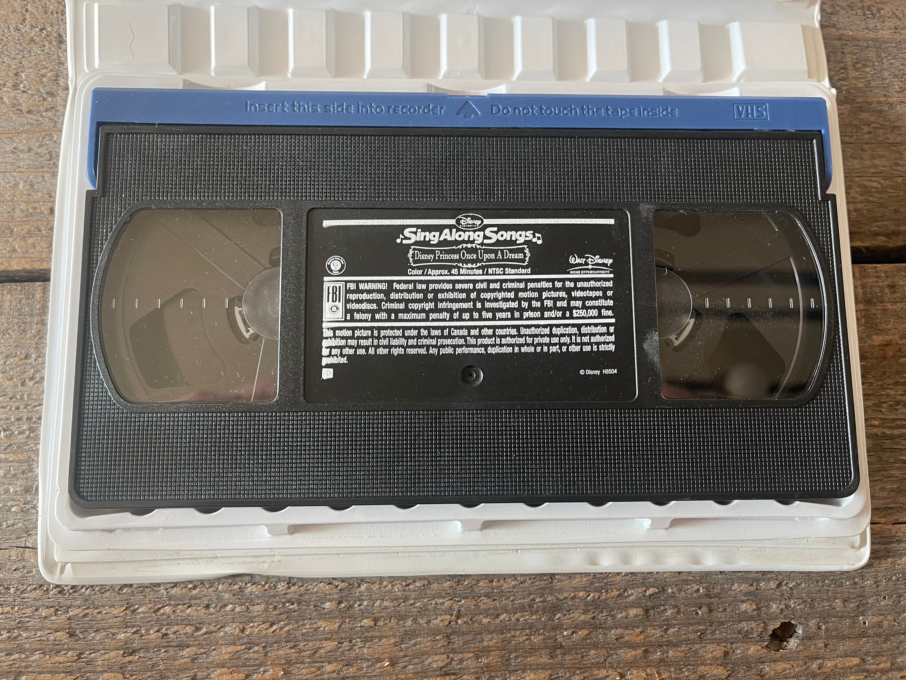 Disney Princess VHS Clamshell // Sing Along Songs // Once Upon A Dream ...