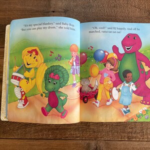 Vintage Barney Golden Book, sharing is Caring 1996 - Etsy