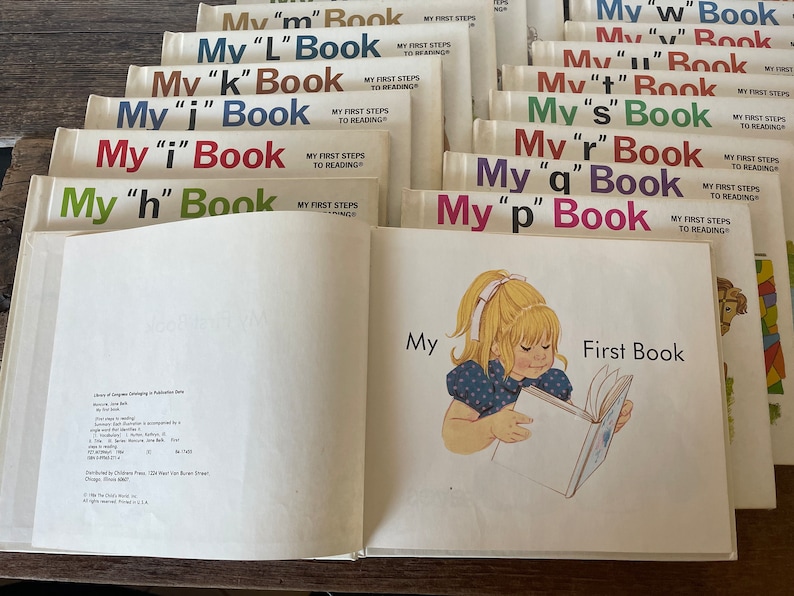 Vintage Moncure Books // You Choose // My First Books // Jane - Etsy