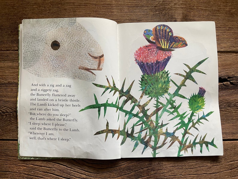 The Lamb and the Butterfly // Eric Carle // Vintage Book & Cassette ...