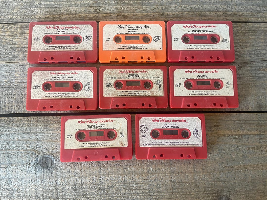 Vintage Walt Disney Storyteller Audio Cassettes // Sold Individually ...