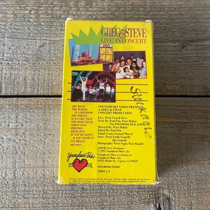 Greg & Steve Live! in Concert VHS Movie // Funtastic Music for Kids ...