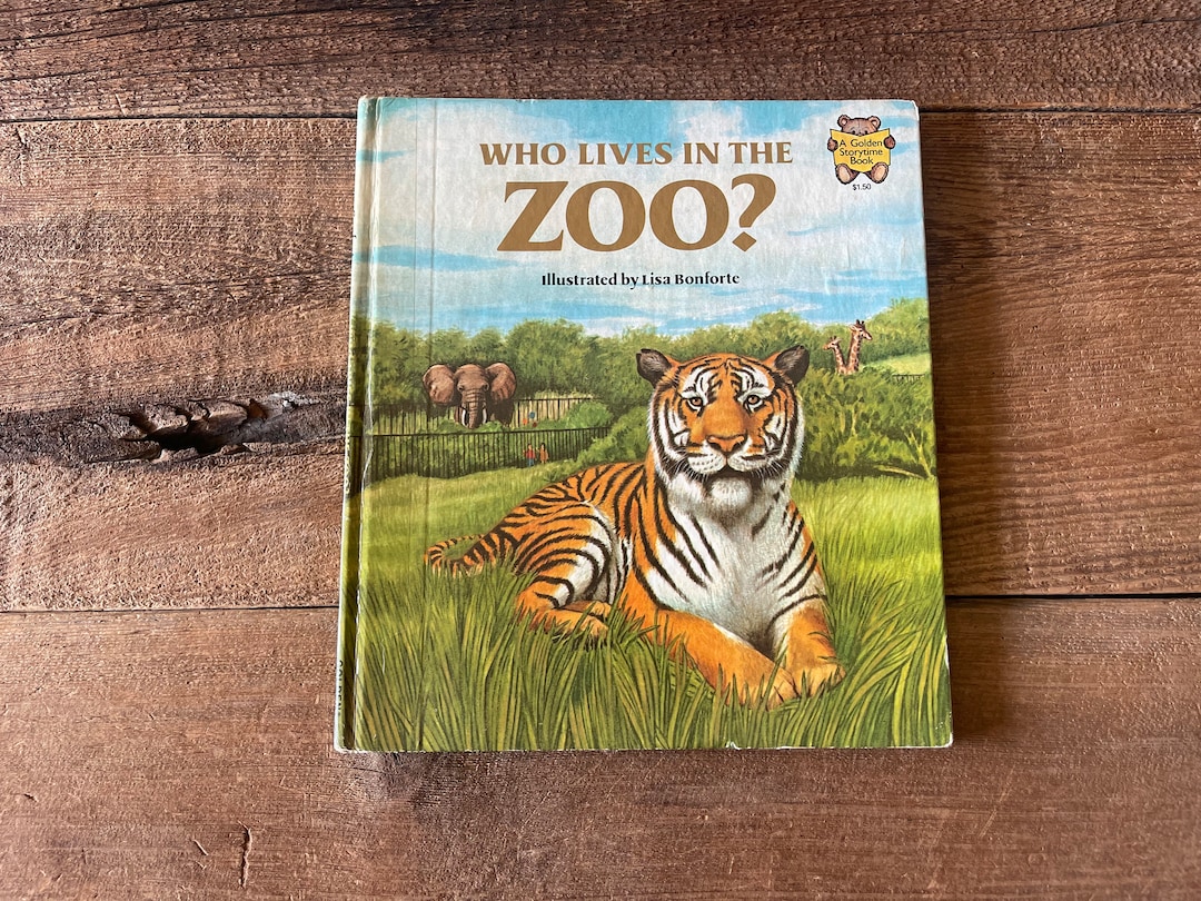 Who Lives in the Zoo? // A Golden Storytime Book 1981 // Lisa Bonforte ...
