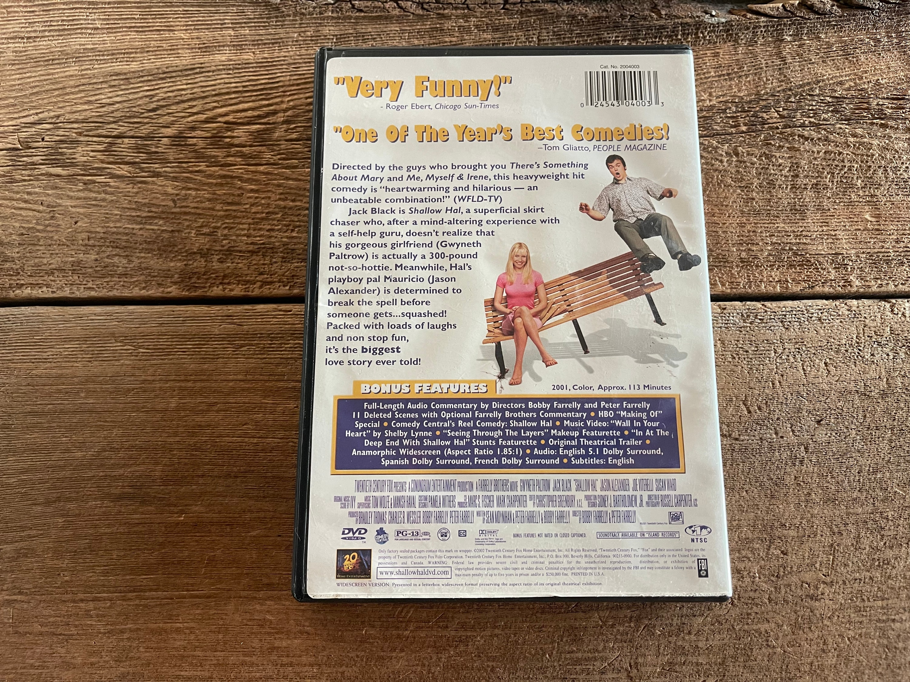 Shallow Hal DVD // Gwyneth Paltrow Jack Black // 2001 Comedy - Etsy