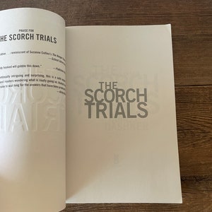 The Scorch Trials // James Dashner // Maze Runner Trilogy Book - Etsy