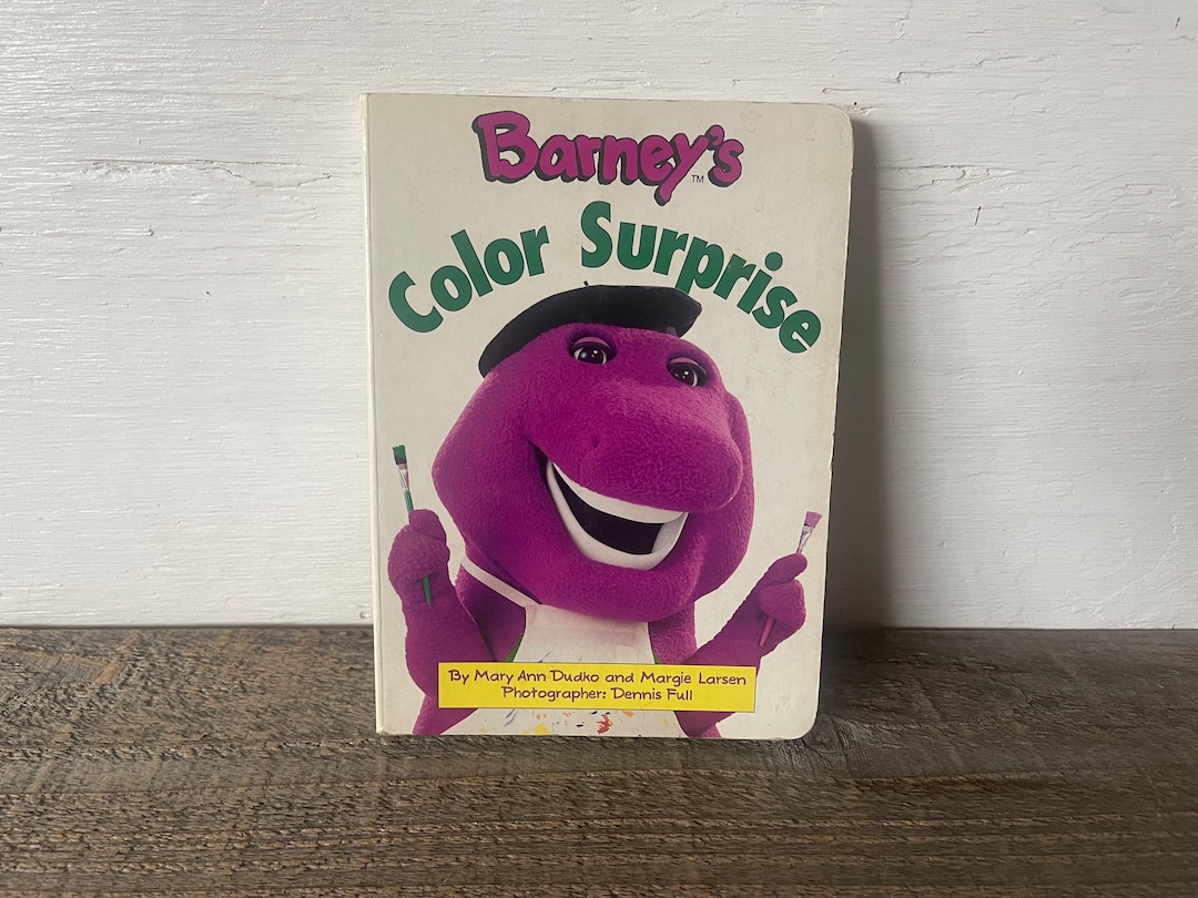Barney's Color Surprise // Vintage Board Book // 1993 // Excellent ...