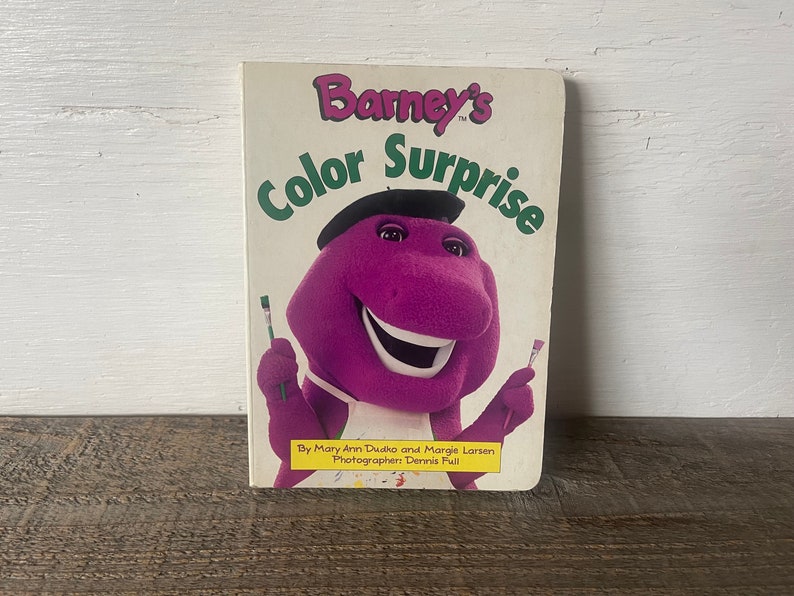 Barney's Color Surprise // Vintage Board Book // 1993 // Excellent ...