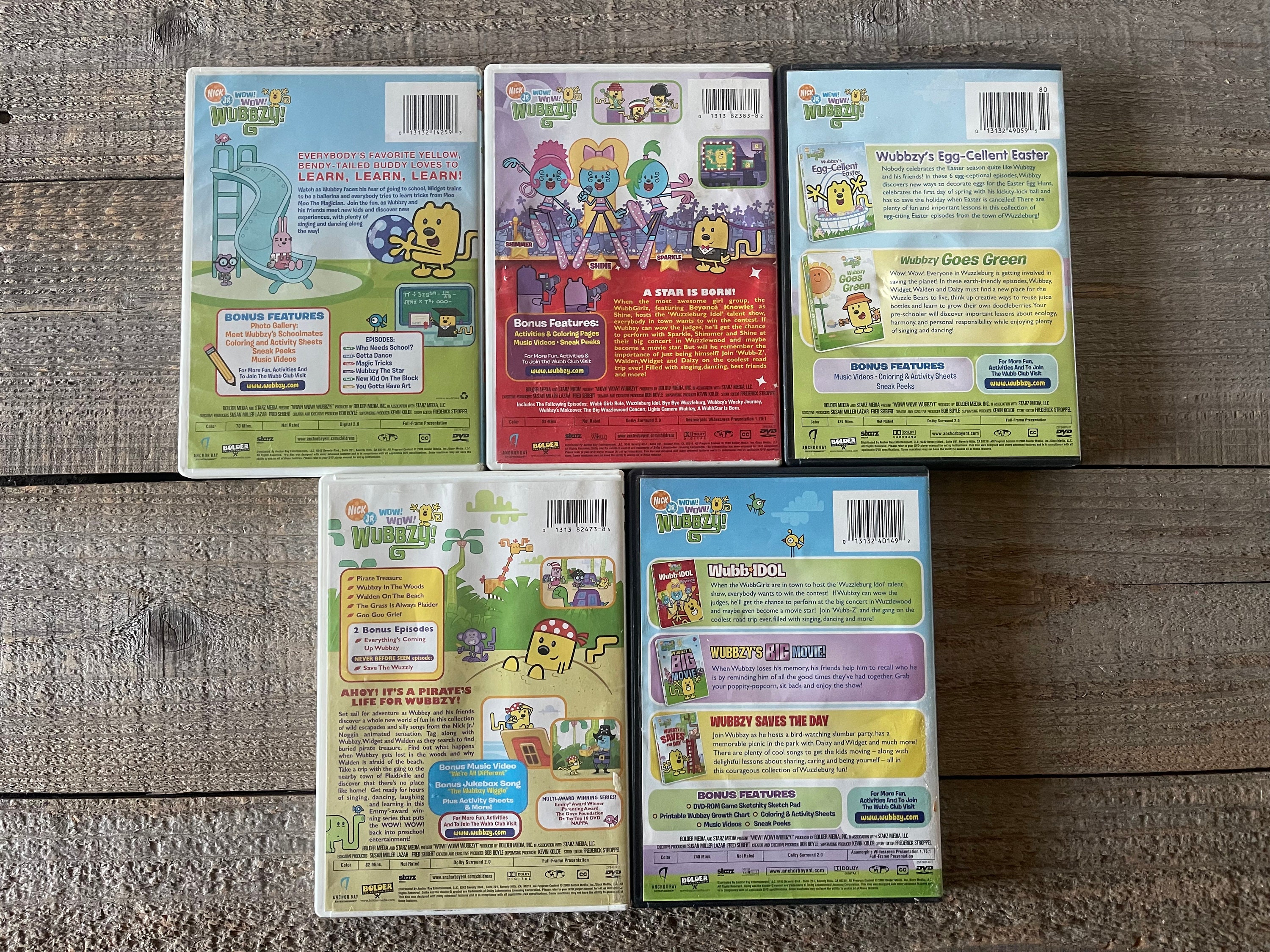 Wow! Wow! Wubbzy! Dvds // Sold Individually // Nick Jr Show // Good ...