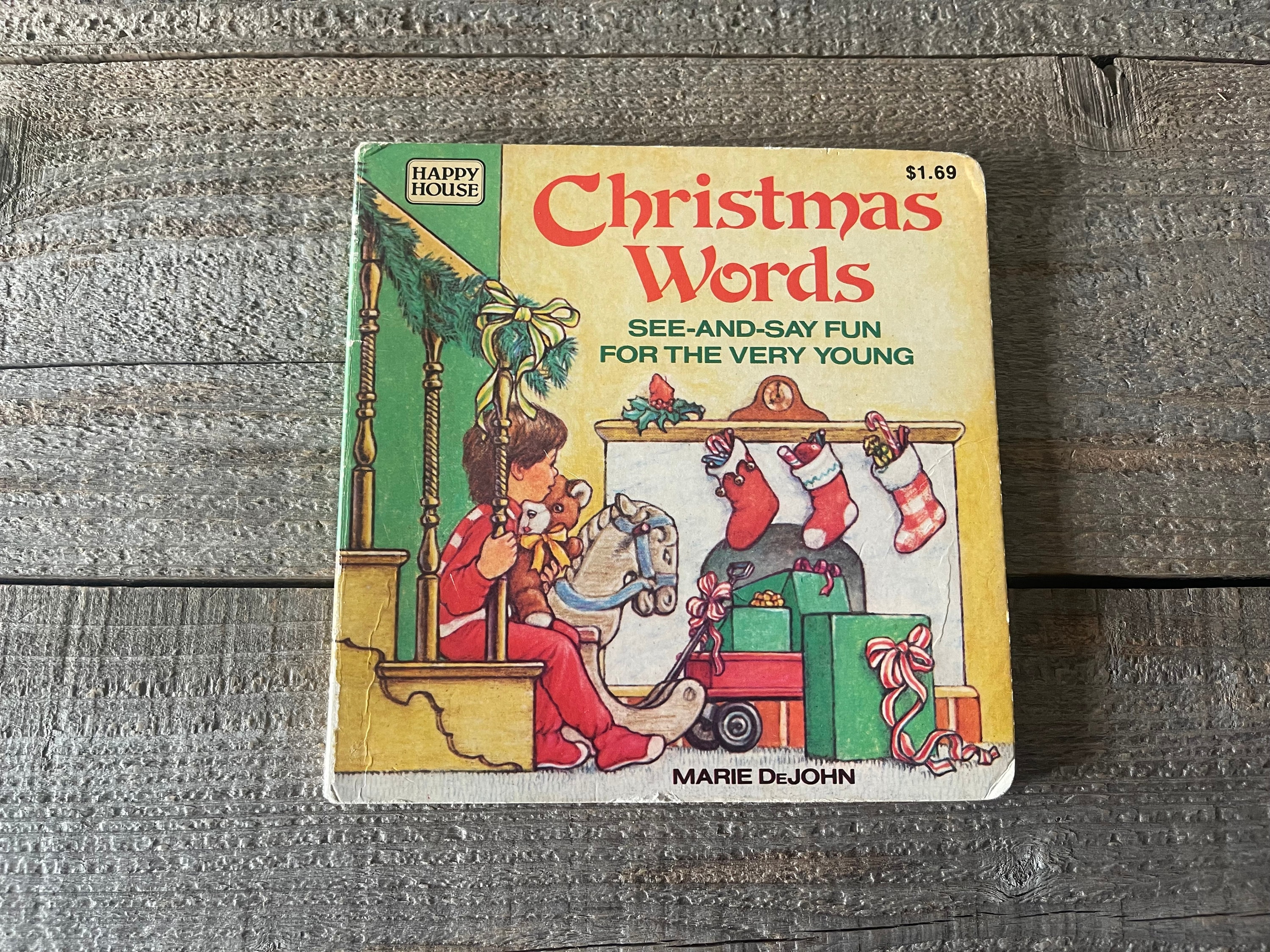 Christmas Words: See-and Say Fun for the Very Young // Happy - Etsy