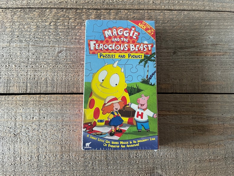 Maggie and the Ferocious Beast: Puzzles and Picnics // 2001 Sealed VHS ...