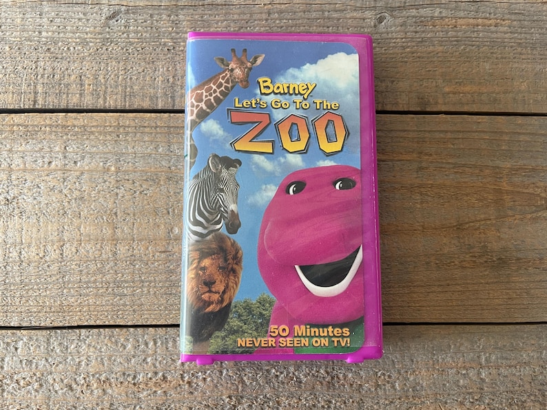 Vintage Barney VHS // Let's Go to the Zoo // 2001 Children's Video - Etsy