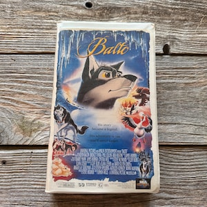Balto VHS Movie - 1996 Animated Film, Rated G - Etsy