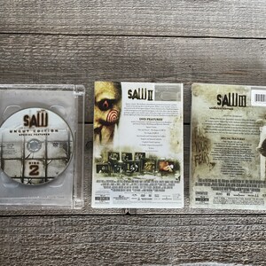 Saw Movies DVD // 2005 Horror, Mystery, Halloween // Donnie Wahlberg, Tobin Bell, Glenn Plummer ...