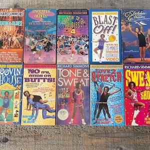 Richard Simmons VHS Movies // Sold Individually // 1980's Aerobic ...