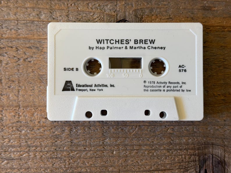 Hap Palmer Witches' Brew Cassette: 1976 Kids Songs - Etsy