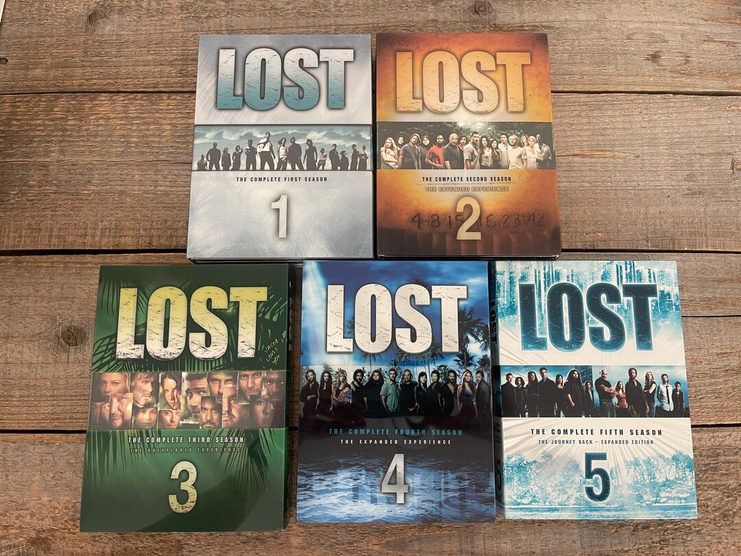 Lost Dvds Seasons 1-5 // ABC Studios, J.J. Abrams, TV 14 // Good ...