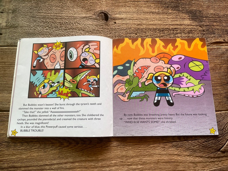 The Powerpuff Girls Book // "bubble Trouble" // 2000 - Etsy