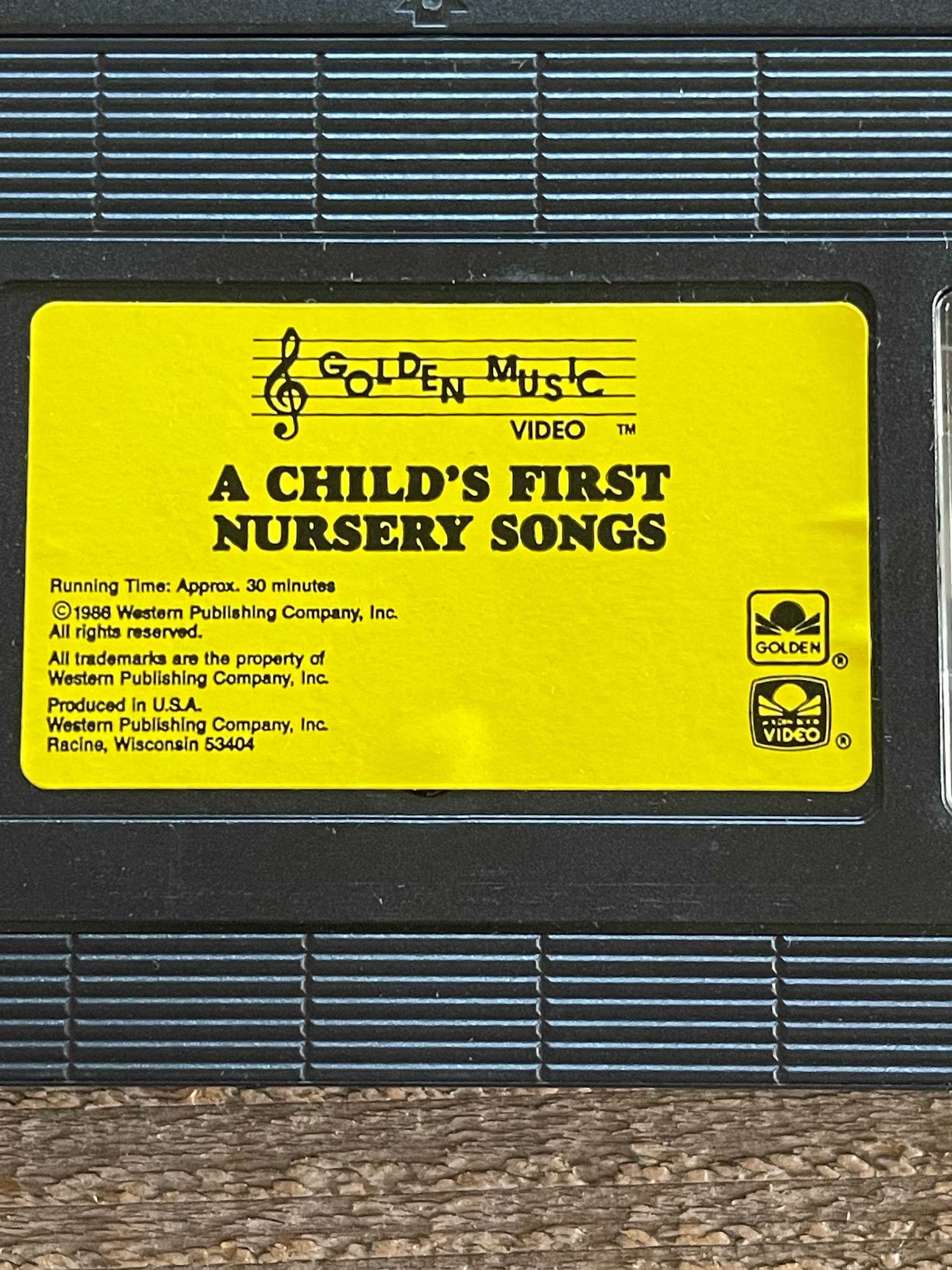 A Child's First Nursery Rhymes VHS // Golden Book Video // - Etsy