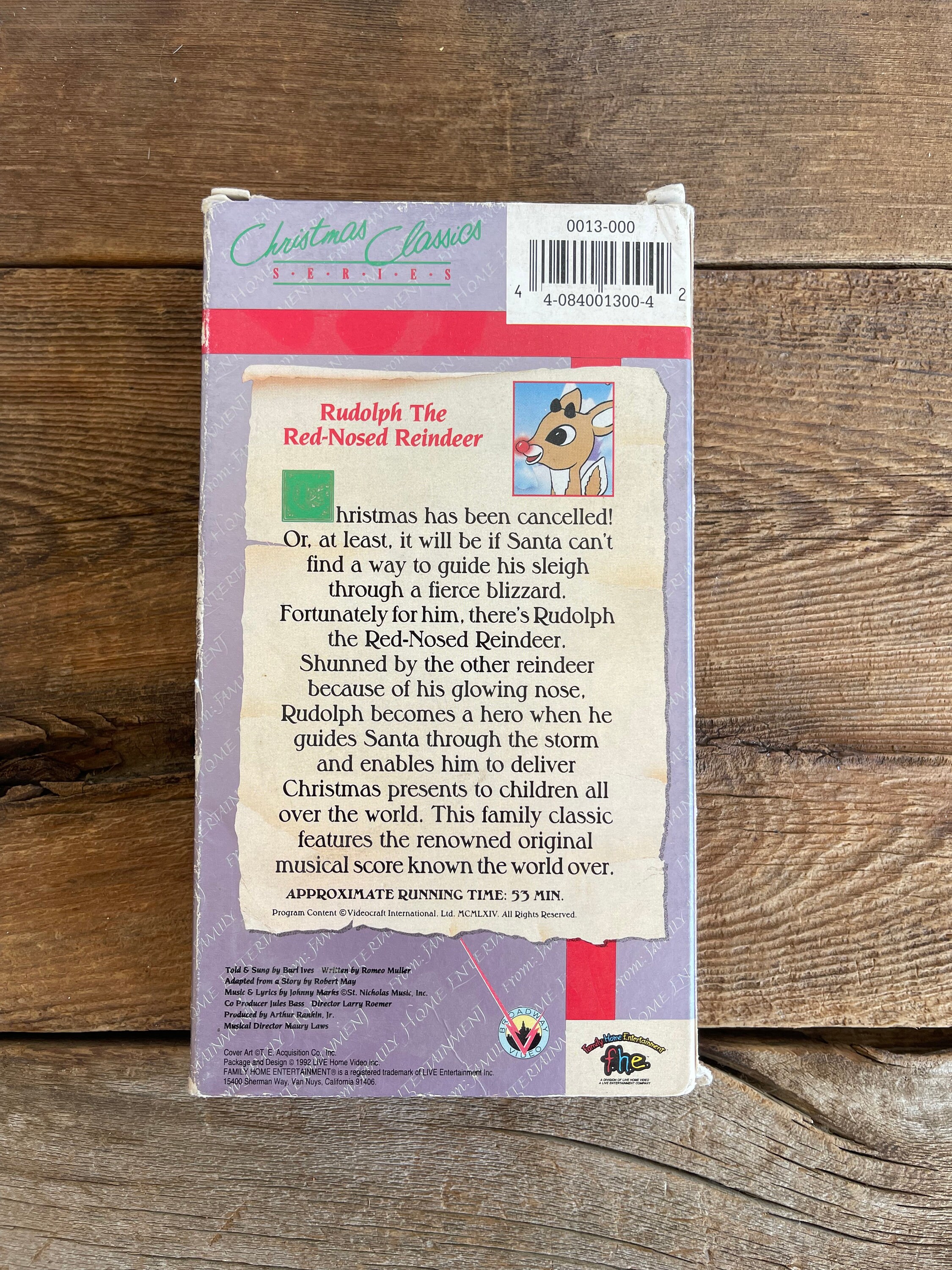 Rudolph the Red-nosed Reindeer VHS Movie // Christmas Classics - Etsy ...