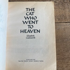 The Cat Who Went to Heaven // Elizabeth Coatsworth // 1987 Scholastic ...