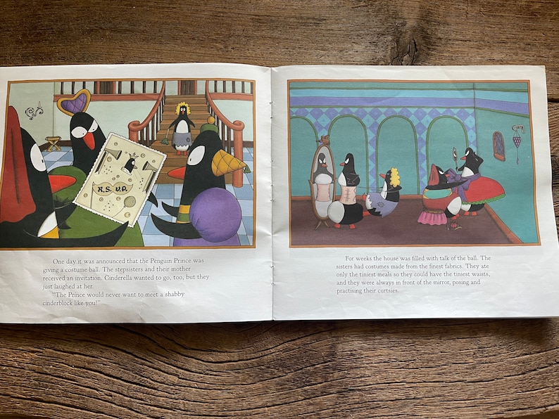 Cinderella Penguin // Janet Perlman // Vintage Book and Cassette Tape ...