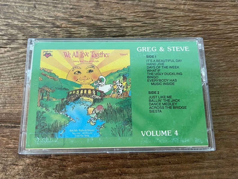 Greg & Steve Cassettes // We All Live Together Volume 2, Volume 4 - Etsy