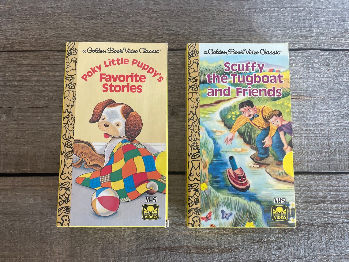 Golden Book Video Classic VHS Movies // You Choose // Poky Little Puppy ...