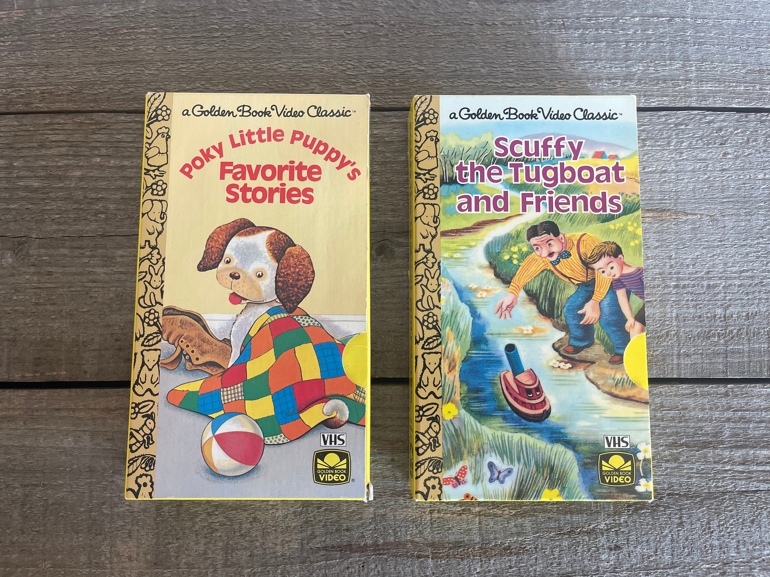 Golden Book Video Classic VHS Movies // You Choose // Poky Little Puppy ...