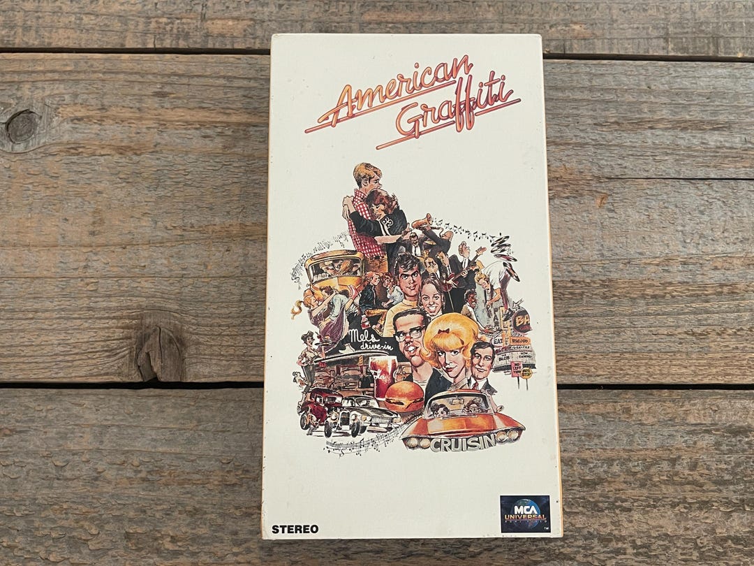 American Graffiti VHS Movie // 1973 Film Cult Classic // 1990 VHS Movie ...