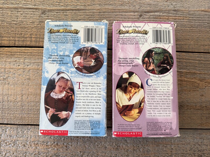 Dear America VHS Movie: Scholastic 1999 - Choose Your Title - Etsy