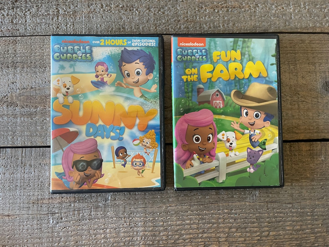 Bubble Guppies Dvds // Sold Individually // Sunny Days! or Fun on the ...