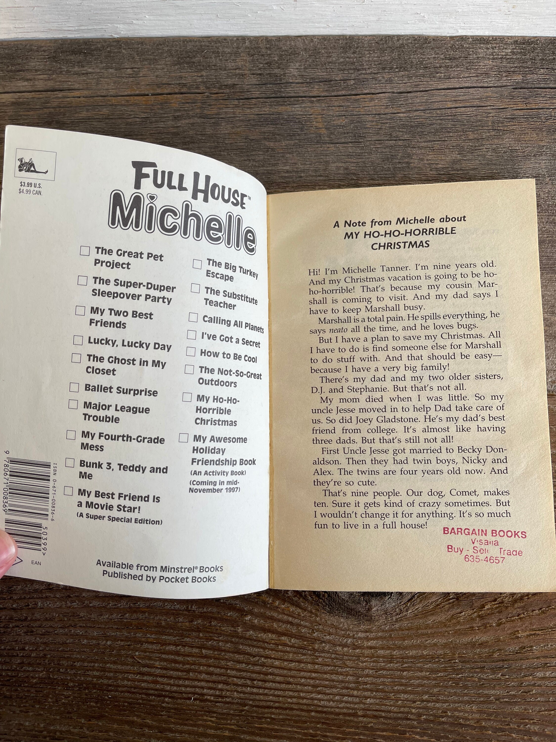 Vintage Full House Book // Michelle // My Ho-ho-horrible - Etsy